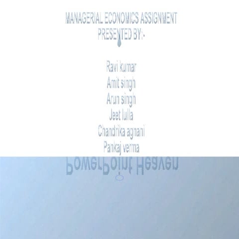 Economics Assingment Final | PPT