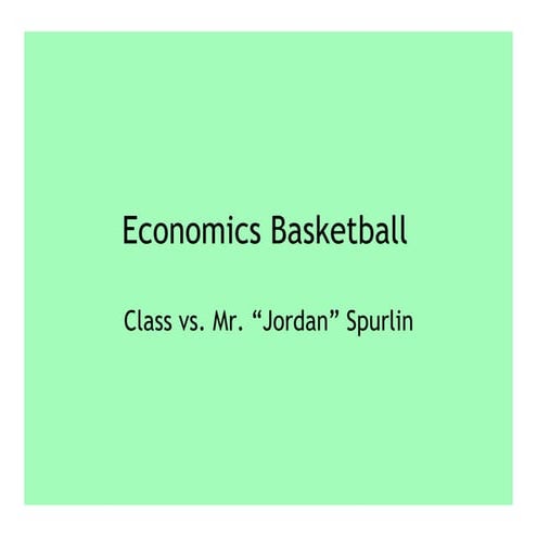 Economics Basketball Review | PDF | Commodities | Economy