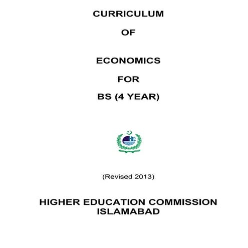 Economics booklet 2012-13 | PDF