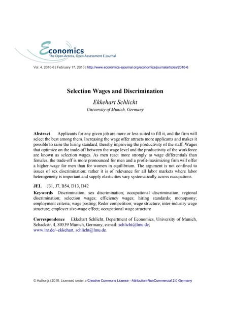 Theories of wages | PDF | Job Market | Economy