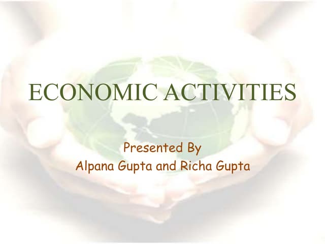 Economic activities | PPSX