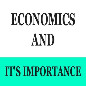 Economics and it's importance.pptx