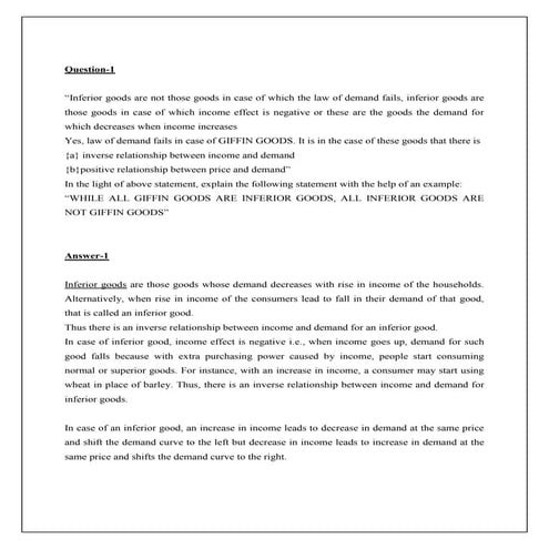 Economics assignment | DOCX