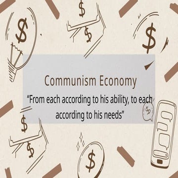 Economics Assignment #2 presentation about the communism economy | PPTX