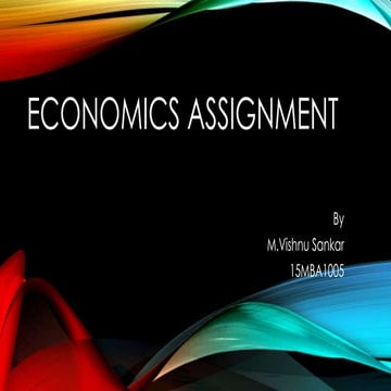 Economics assignment | PPTX