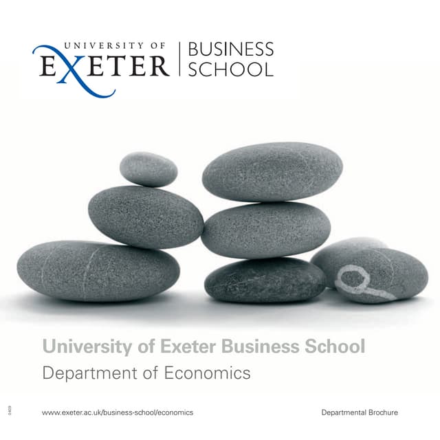 Economics brochure - University of Exeter Business School | PDF