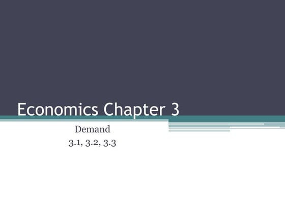 Chapter 3: Economics | PPT