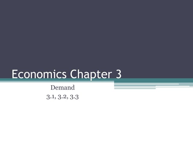 Economics: Chapter 4 | PPTX