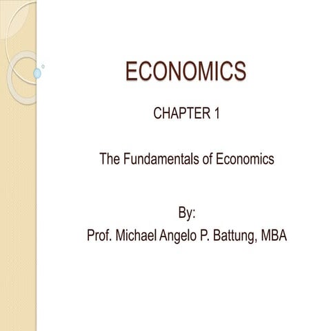 Economics chap 1 | PPT