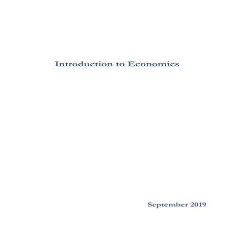 ECONOMICS Module Chapter 1 Part 2 for Freshman 1st Semester Students | PDF