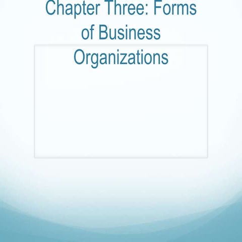 Economics Chapters 3 5. Business Organizations and Supply and Demand ...