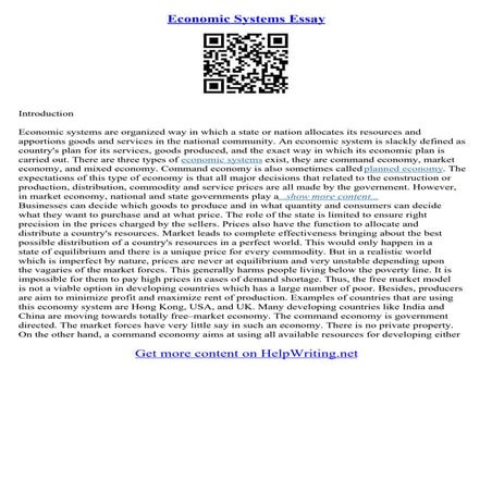Economics Essay Writing | PDF | Commodities | Economy