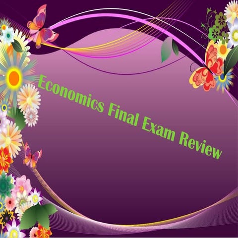Economics Final Exam Review | PDF