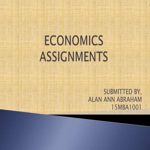 Economics final ppt presentation | PPTX