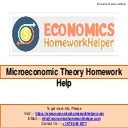 Microeconomic Theory Homework Help | PPTX