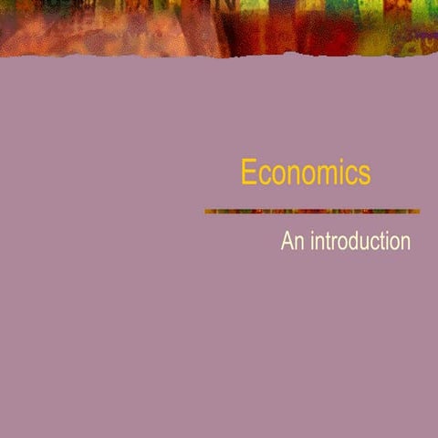 Economics intro | PPT