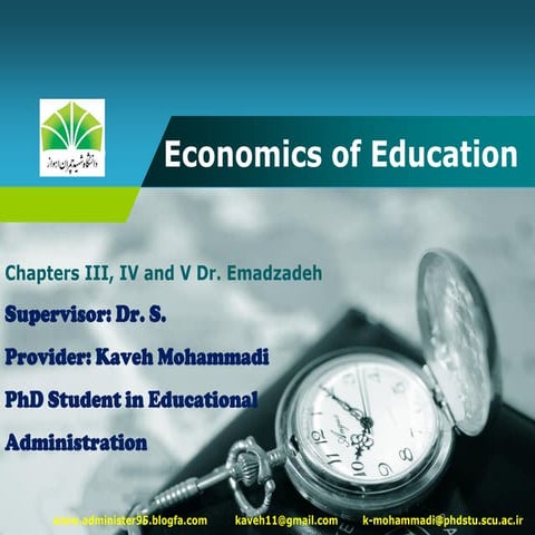 Economics of education | PDF