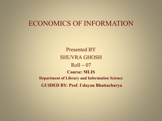 Characteristics of information | PPT