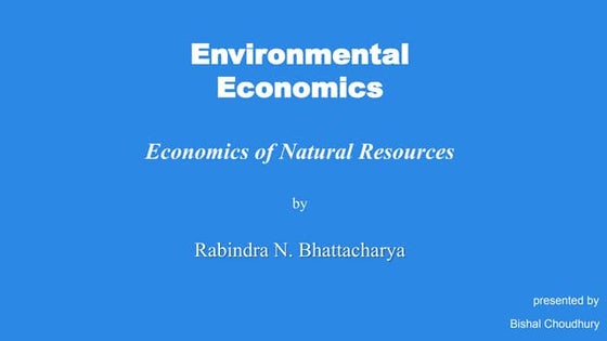 Environmental valuation techniques a review | PPT