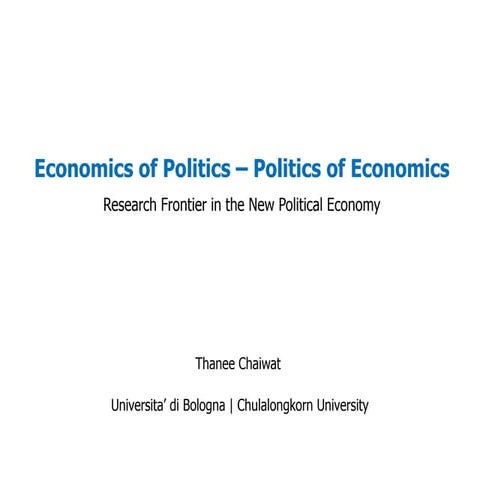 Economics of Politics | PDF