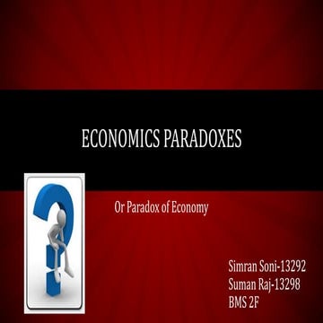 Economics paradoxes | PPTX