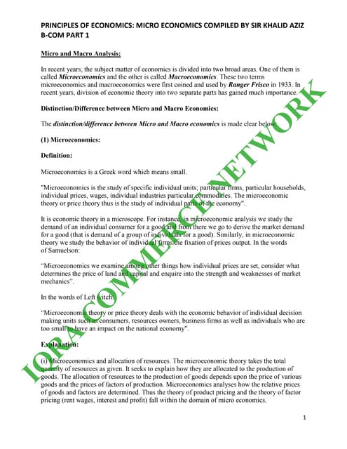 Introduction to macroeconomics | PPT