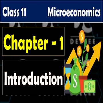 INTRODUCTION - MICRO ECONOMICS | PPTX