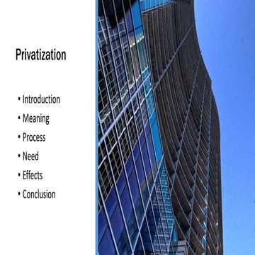 Privatization in India | PPT