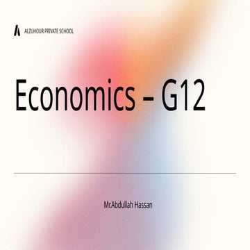 Economics presentation grade 12 and grade 11 | PPTX | Economy ...