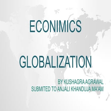 Globalisation | PPTX