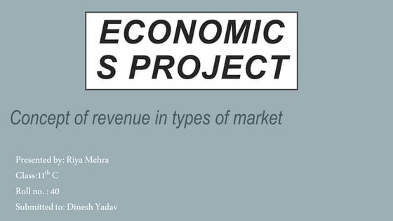 Market Structures (economics) | PPT