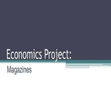 Economics project (1) | PPTX