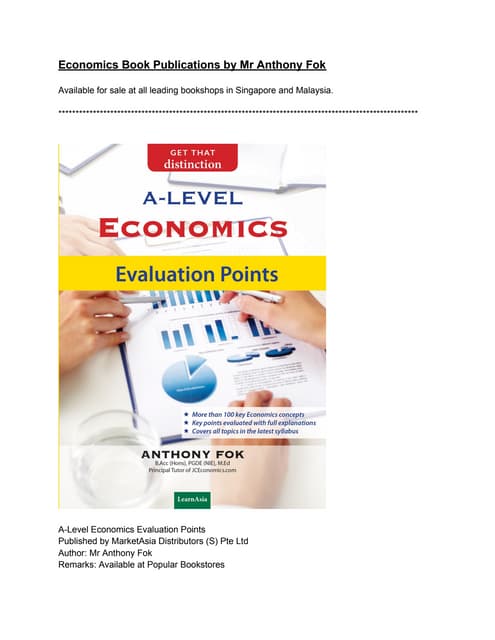 H2 Economics Tutor Singapore | PDF