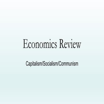 Economics review | PPT