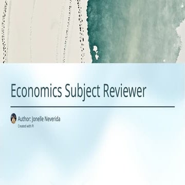 Understanding Economics: A Simple Overview | PPTX