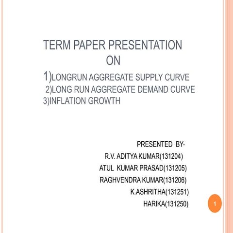 Economics term paper | PPTX
