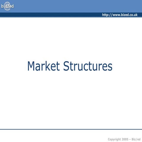 Type of market structure and levels of competition | PPT