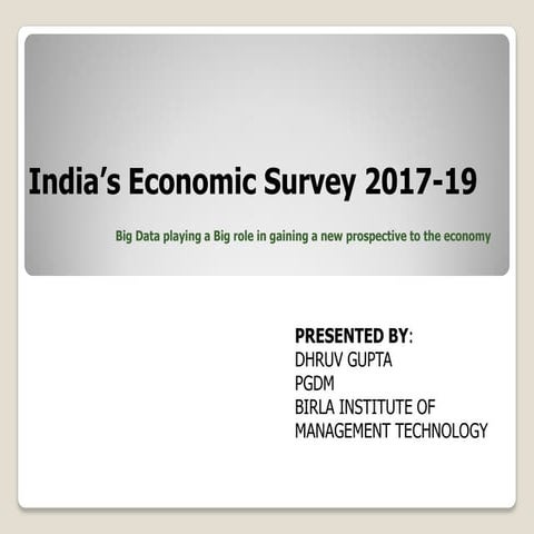 Economic survey | PDF