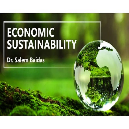 Economic Sustainability | PDF
