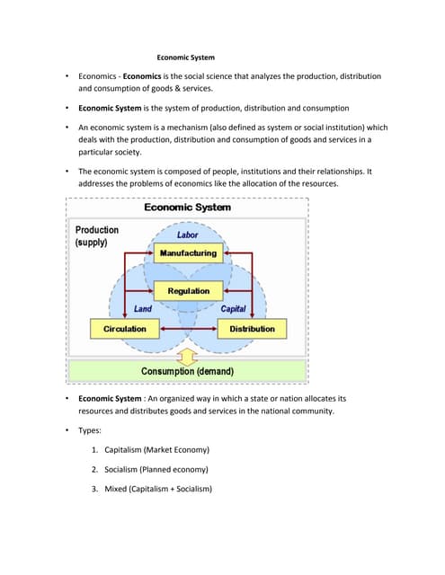 Economic models capitalism, socialism, communism | PPTX