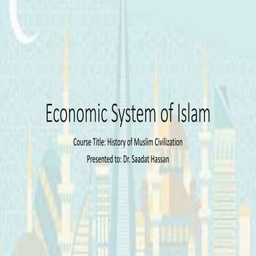 Economic System of Islam | PPT