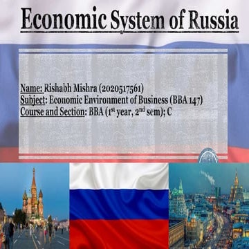 Economy of Russia | PPTX