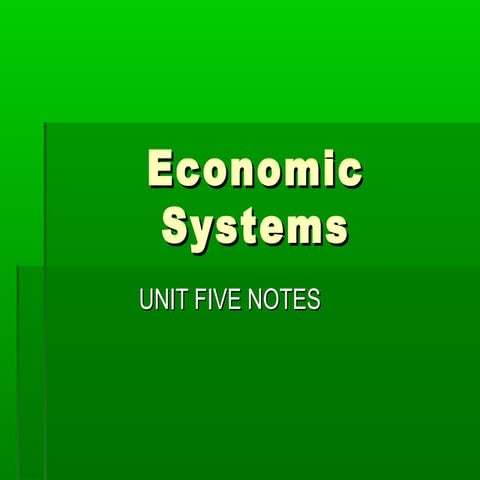 Economic systems | PPT