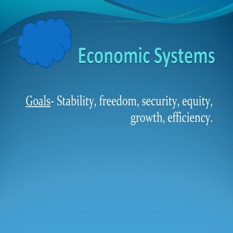 Economic systems | PPT