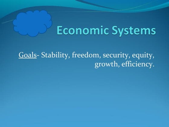 Economic goals | PPTX | Business | Business and Finance