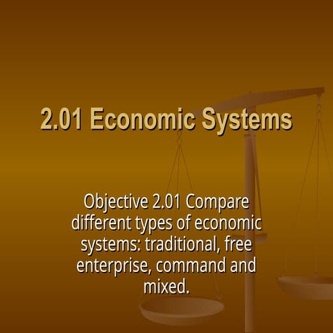 Economic Systems Comparison Basics .ppt