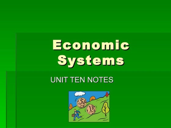 Econ Ch2 Economic Systems | PPT