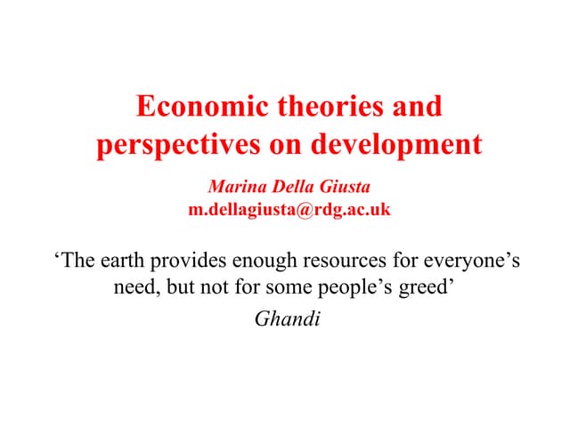 19.economic development theories | PPTX | Economy | Business and Finance
