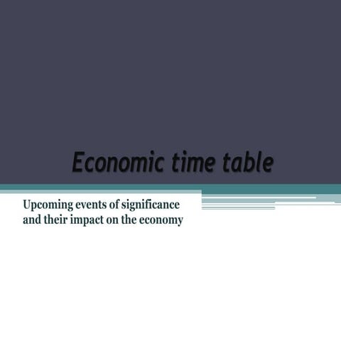 Economic time table | PPT