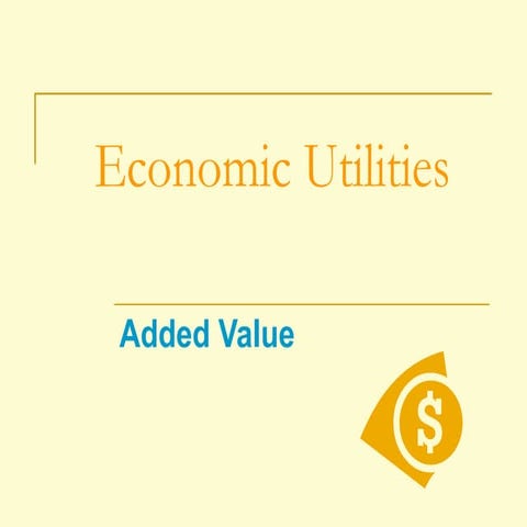 Economic utilities | PPT